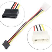 China 15Pin SATA Power to 4Pin Molex Stabilized Power Cord with PVC Jacket for Computer Storage Devices for sale