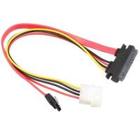 China HJX High Performance SATA 22-Pin (7+15 Pin) IDE Splitter Power Cable 600MB/sec Data Transfer PVC Jacket Computer 1 Year Warranty for sale