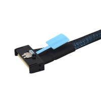 China Gen5 MCIO 8X 8I 74P to Slimline SAS 4.0 SFF-8654 8i Server Cable PVC Jacketed for Computer Use for sale