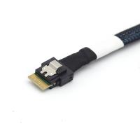 China High-Speed Slim SAS4.0 HD 4i to HD 4i SFF 8654 4i Cable SlimSAS Transmission Cable for sale