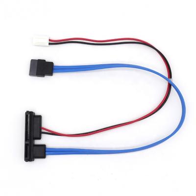 China SATA 7+15 PIN to 22Pin IDE D Type Port Power Cable with Small 2Pin Housing PVC Jacket for Computer and HDD Use for sale