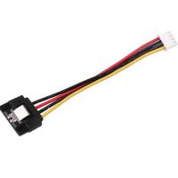 China 2.5mm 4P to for SATA 15P Power Cable 15cm Flexible 18AWG for PC and Hard Drives in Stock for sale