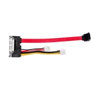 China High-Performance 0.8m for SATA 22-Pin Extension Cable Braided Shield Copper Conductor 7+15P Metal Connector 22-Pin Extension for sale