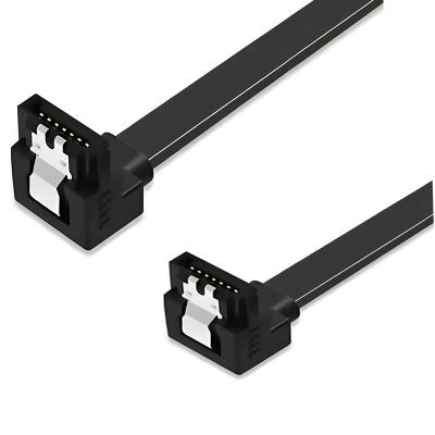 China UL21149 26AWG 6G SATA Cable 7P 7 Pin 90 Degree Connection PVC Jacket 90 7 Pin 90 Degree SATA 3.0 Hard Drive Cables for Computer for sale