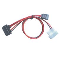 China UL1007 20AWG PVC Insulation High Quality Customized SATA Flat Cable with Nylon Jacket Metal Material for Computer Use UL2725 for sale