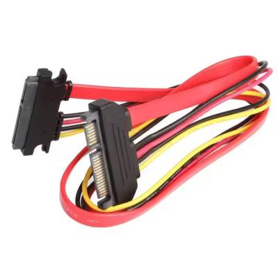 China Factory Priced SATA 22pin Male Female Extension Cable Power Data Combo Connector for Computer Use for sale