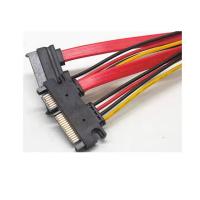 China 45cm 22Pin SATA Male to Female 7+15 Pin Serial ATA SATA Data Power Combo Converter Computer Extension Cable for sale