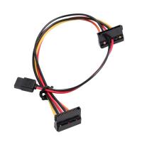 China 15pin SATA Power to 6pin PCIe PCI-e PCI Express Adapter Cable for Video Card 15pin SATA Power Female 6-pin PCIe Power Male for sale