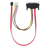 China SAS Hard Disk Drive SFF-8482 SAS Cable 29Pin Male to Power 4Pin and SATA 7Pin Cable for sale