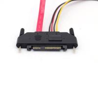 China SAS Hard Disk Drive SFF-8482 SAS Cable 29Pin Male to Power 4Pin and SATA 7Pin Cable for sale