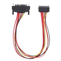China SAS 29Pin Male to Female PVC Jacket Extension Cable Plug to Jack for Computer Internal Hard Drives SFF 8482 SAS Cable for sale