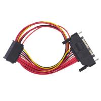 China SAS Hard Disk Drive SFF-8482 PVC Jacket 29Pin Male to Female Extension Cable for sale