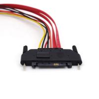China SAS Hard Disk Drive SFF-8482 PVC Jacket 29Pin Male to Female Extension Cable for sale