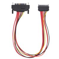 China SAS Hard Disk Drive SFF-8482 PVC Jacket 29Pin Male to Female Extension Cable for sale