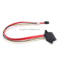 China Custom SATA 7+15 Pin to JST 2.5mm 3 Pin Power Cable with PVC Jacket and Braid Shielding for Computers for sale