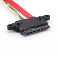 China Custom SATA 7+15 Pin to JST 2.5mm 3 Pin Power Cable with PVC Jacket and Braid Shielding for Computers for sale