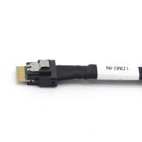 China Slimline SAS SFF-8654 4i 38pin PVC Jacketed Host to SFF-8654 Slim SAS Cable for sale