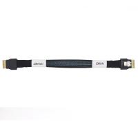 China Slimline SAS SFF-8654 4i 38pin PVC Jacketed Host to SFF-8654 Slim SAS Cable for sale