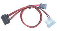 China HJX HJX-CS015 30cm SATA 22Pin to PH3.96mm 4P & SATA 7P Power/Data Transfer Cable for Computer HDD for sale