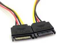 China SATA 15Pin Male to IDE Molex 4Pin Female HDD Extension Power Adapter Cable for Serial ATA Hard Drives and CD ROM Drives 20cm for sale