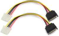 China SATA 15Pin Male to IDE Molex 4Pin Female HDD Extension Power Adapter Cable for Serial ATA Hard Drives and CD ROM Drives 20cm for sale