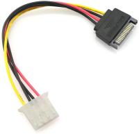 China SATA 15Pin Male to IDE Molex 4Pin Female HDD Extension Power Adapter Cable for Serial ATA Hard Drives and CD ROM Drives 20cm for sale