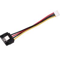 China Wholesale 15P SATA to 4 Pin Molex Power Cable,  2.5mm 4p to SATA 15P Power Cable for sale