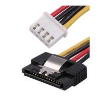China Wholesale 15P SATA to 4 Pin Molex Power Cable,  2.5mm 4p to SATA 15P Power Cable for sale
