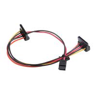 China SATA 15Pin  Female *2 to SATA 6Pin female power cable for computer or HDD or SSD use for sale
