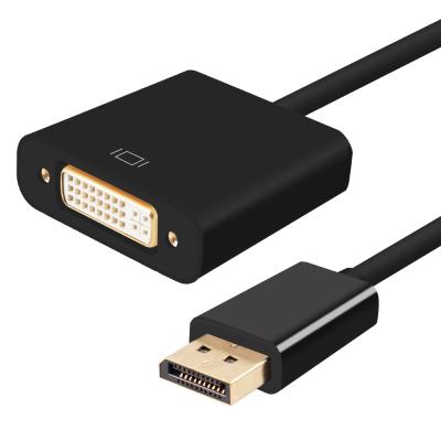 China Factory Direct 1080P Resolution DP DVI Adapter Copper DP Male to 24+5 DVI Cable for Monitor and Microphone Coaxial Type for sale