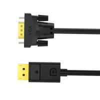 China Factory Customized Gold Plated Display Port Male VGA Male Converter Cable Coaxial Coated PVC for Microphone Monitor DVD Player for sale