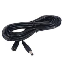 China 1M 12V DC Power Extension Cable with Male to Female Plug 5.5mm X 2.1mm for Speakers Microphones Monitors PVC Jacket
