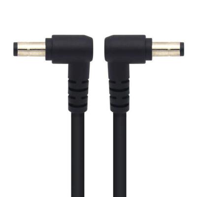 China 90 Degree Right Angle Male Male DC Power Cord 5521 5525 Extension PVC for Speaker Microphone Monitor DVD Player Combination for sale