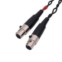 China Nickel-Plated All-Metal Microphone Audio Cable 3-Pin XLR 2 Mini Female to 6.35mm Male Leads for Speaker Application for sale