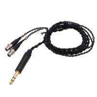 China Nickel-Plated All-Metal Microphone Audio Cable 3-Pin XLR 2 Mini Female to 6.35mm Male Leads for Speaker Application for sale