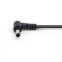 China UL2464 22AWG DC Plug Right Angle 5.5x2.1mm 12V PVC Jacket Open End Pig Tail 5521 DC Cable for Speaker Microphone Monitor for sale