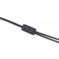 China DC 5521 5.5mm 2.1mm 2-in-1 DC Power Cord Y Splitter Cable Female to Male Jack Connect Earphone Use Plastic with PVC Jacket for sale