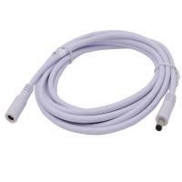 China 2.1mm X 5.5mm White DC Extender Cable Compatible with 12V DC Adapter CCTV Security Camera IP Camera Cables and Wires for sale