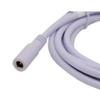 China 2.1mm X 5.5mm White DC Extender Cable Compatible with 12V DC Adapter CCTV Security Camera IP Camera Cables and Wires for sale