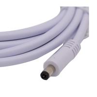China 2.1mm X 5.5mm White DC Extender Cable Compatible with 12V DC Adapter CCTV Security Camera IP Camera Cables and Wires for sale