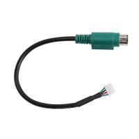 China Mini Din 8pin PVC Jacket Audio Video Cable 1.5m Optical Fiber with Braid Shielding Male 4P Housing Connector RCA Connector Type for sale