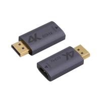 China ZH09 DP to HD-MI Adapter Aluminum Gold 4K 60Hz for Seamless Multimedia Connectivity for sale