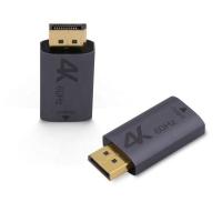 China ZH09 DP to HD-MI Adapter Aluminum Gold 4K 60Hz for Seamless Multimedia Connectivity for sale