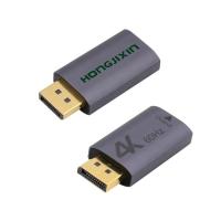 China ZH09 DP to HD-MI Adapter Aluminum Gold 4K 60Hz for Seamless Multimedia Connectivity for sale