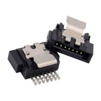 China Crimp Type SATA 7 Pin Female Receptacle Connector with Secure Latch for Data Transmission Adapters & Connectors for sale