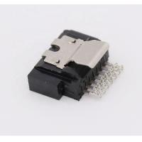 China Crimp Type SATA 7 Pin Female Receptacle Connector with Secure Latch for Data Transmission Adapters & Connectors for sale