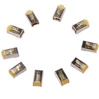 China Utp Cat5e 8p8c Modular Plug Gold Plated Rj45 Unshielded Short Type Connector for sale