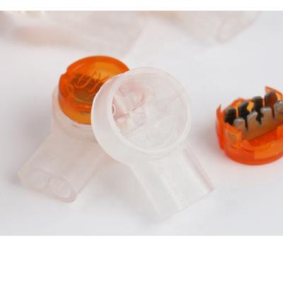 China Bulk Pack of 200 UY K1 Orange Waterproof Connectors for Telephone and Ethernet Cables for sale