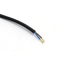 China 20AWG 90 Degree Right Angle DC5521 Male Plug Jack to 2 Pin Bare Wire Open End Power Cable for sale