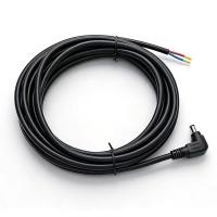 China 20AWG 90 Degree Right Angle DC5521 Male Plug Jack to 2 Pin Bare Wire Open End Power Cable for sale